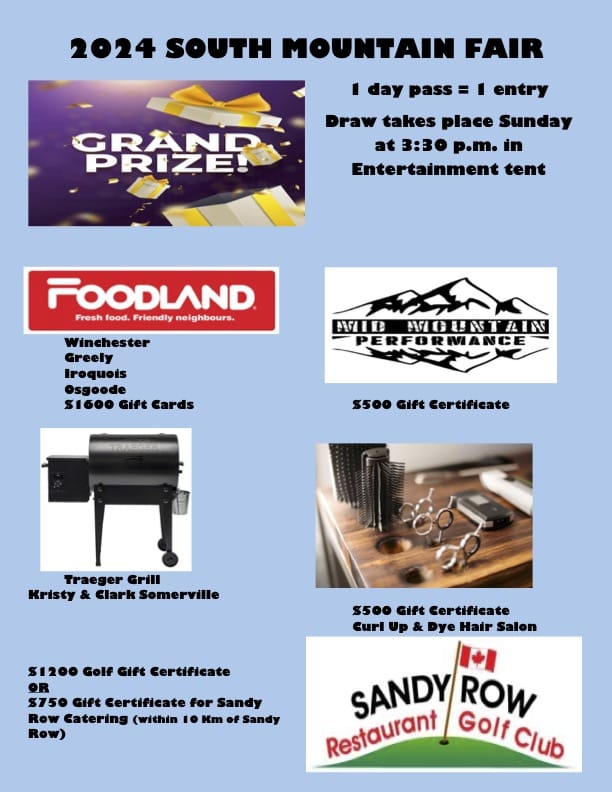Grand Prize Draw - South Mountain Fair